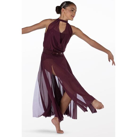 Weissman | Other | Dance Costume Small Adult Burgundy Weissman 4155 ...